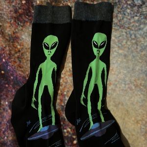 Underwear & Socks | Aliens Ufos Humans Arent Real High Socks | Poshmark